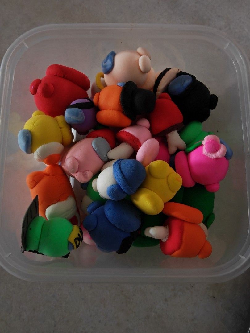 Among Us Clay Figurines, Hobbies & Toys, Toys & Games on Carousell