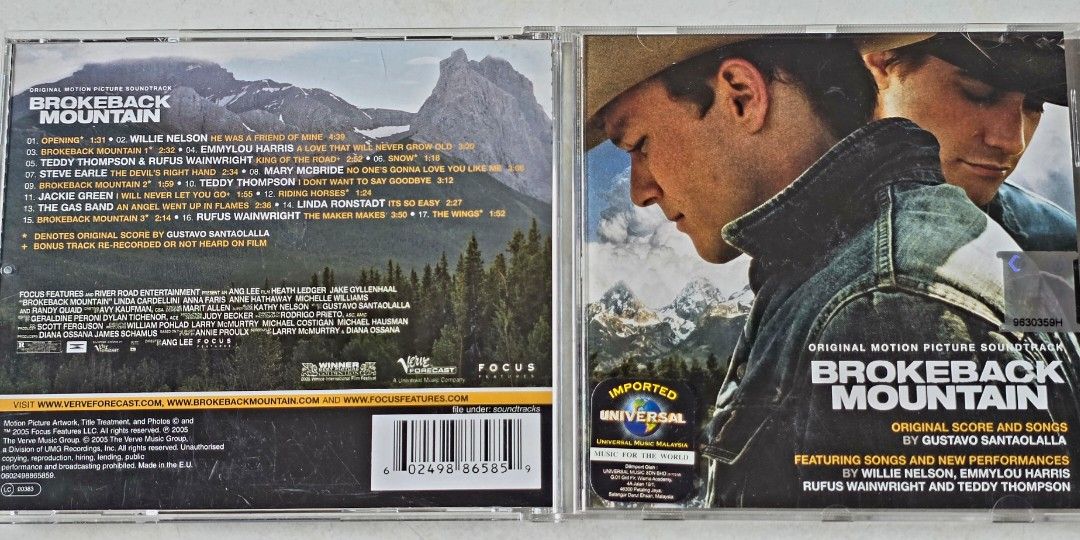 Brokeback Mountain ( ORIGINAL SOUNDTRACK MOTION PICTURE ) ( MADE IN THE ...