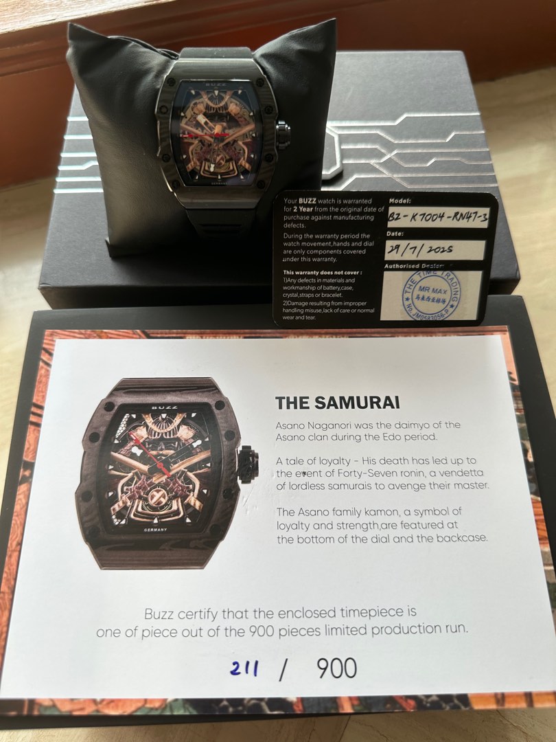 BUZZ The Samurai Limited Edition Watch ( New Year Sales) , Men's ...