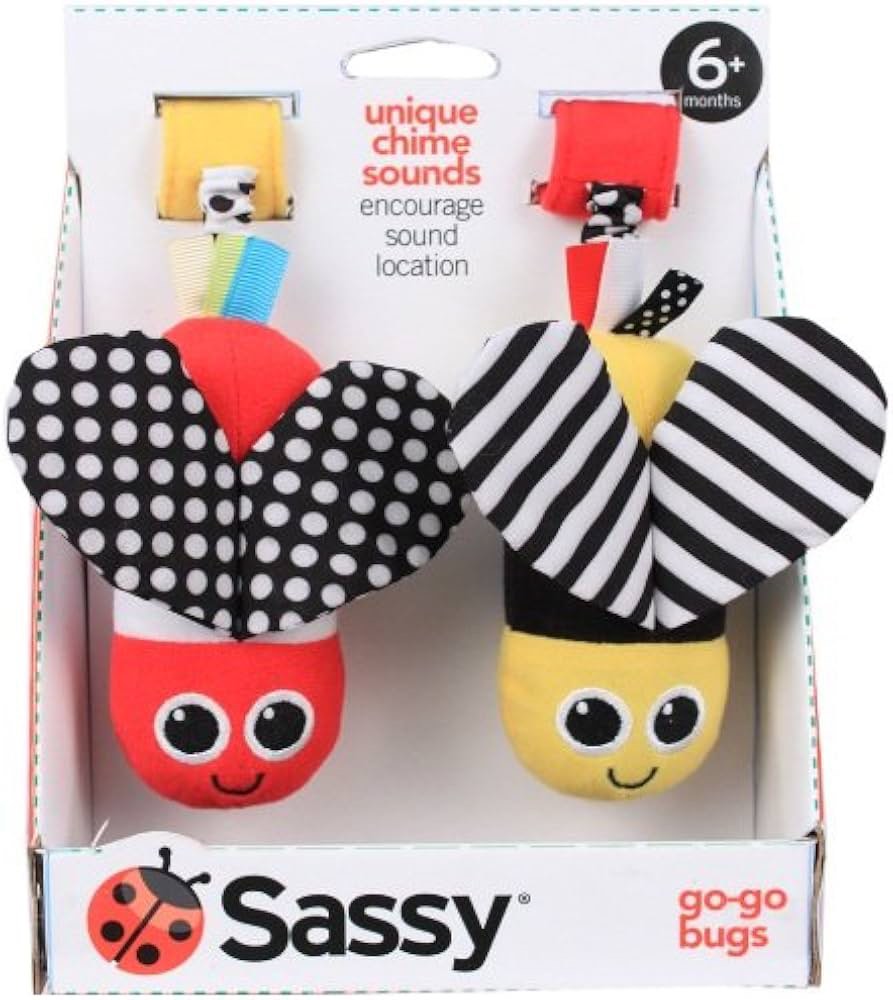 Chime n go bag Sassy, Bayi & Anak, Mainan & Baby Walker di Carousell
