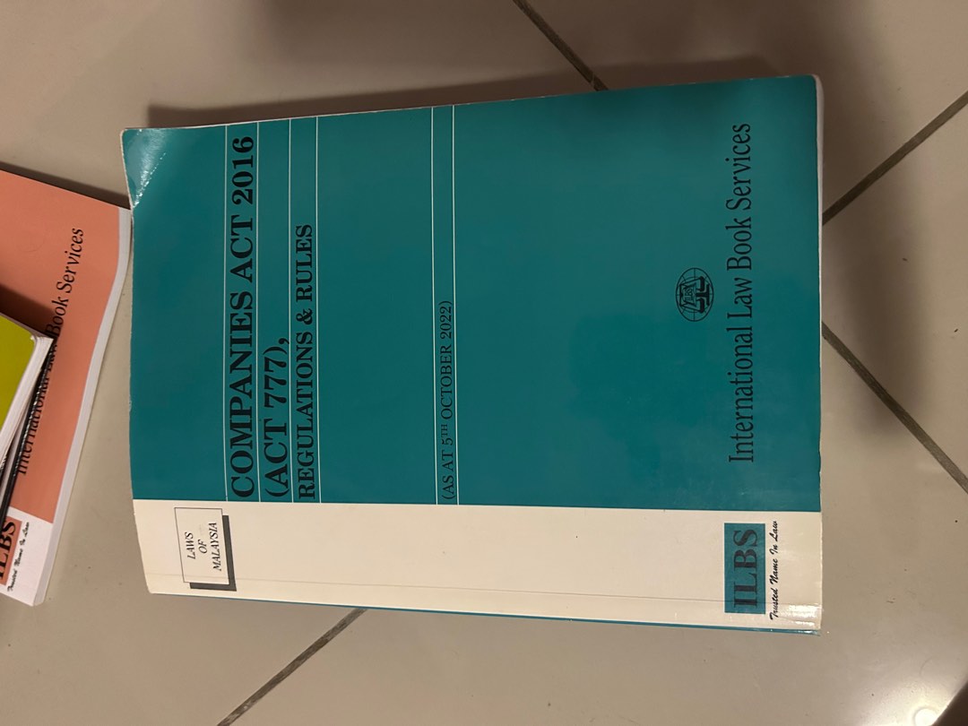 Companies Act 2016 (Act 777) Regulations & Rules, Hobbies & Toys, Books ...