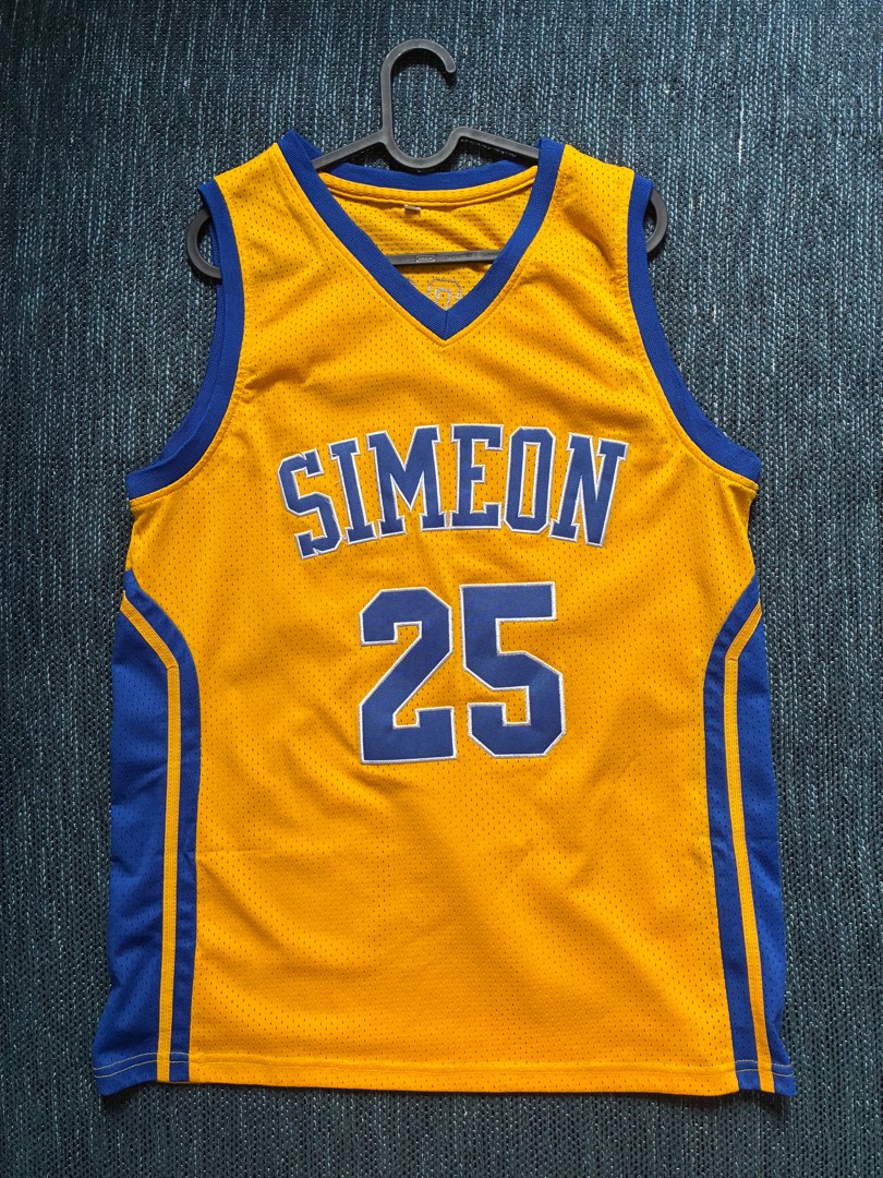 Derrick Rose Simeon High School Basketball Jersey, Men's Fashion ...
