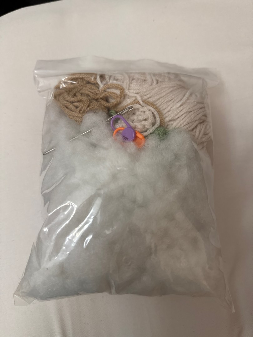 DIY Crochet Kit with Yarn, Stuffing, and Hook, Hobbies & Toys ...