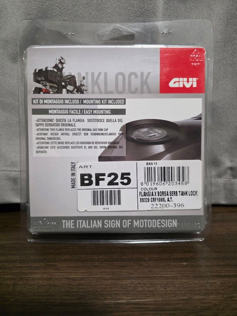 Givi Tanklock BF25 Flange For CRF 1000L, Motorcycles, Motorcycle ...