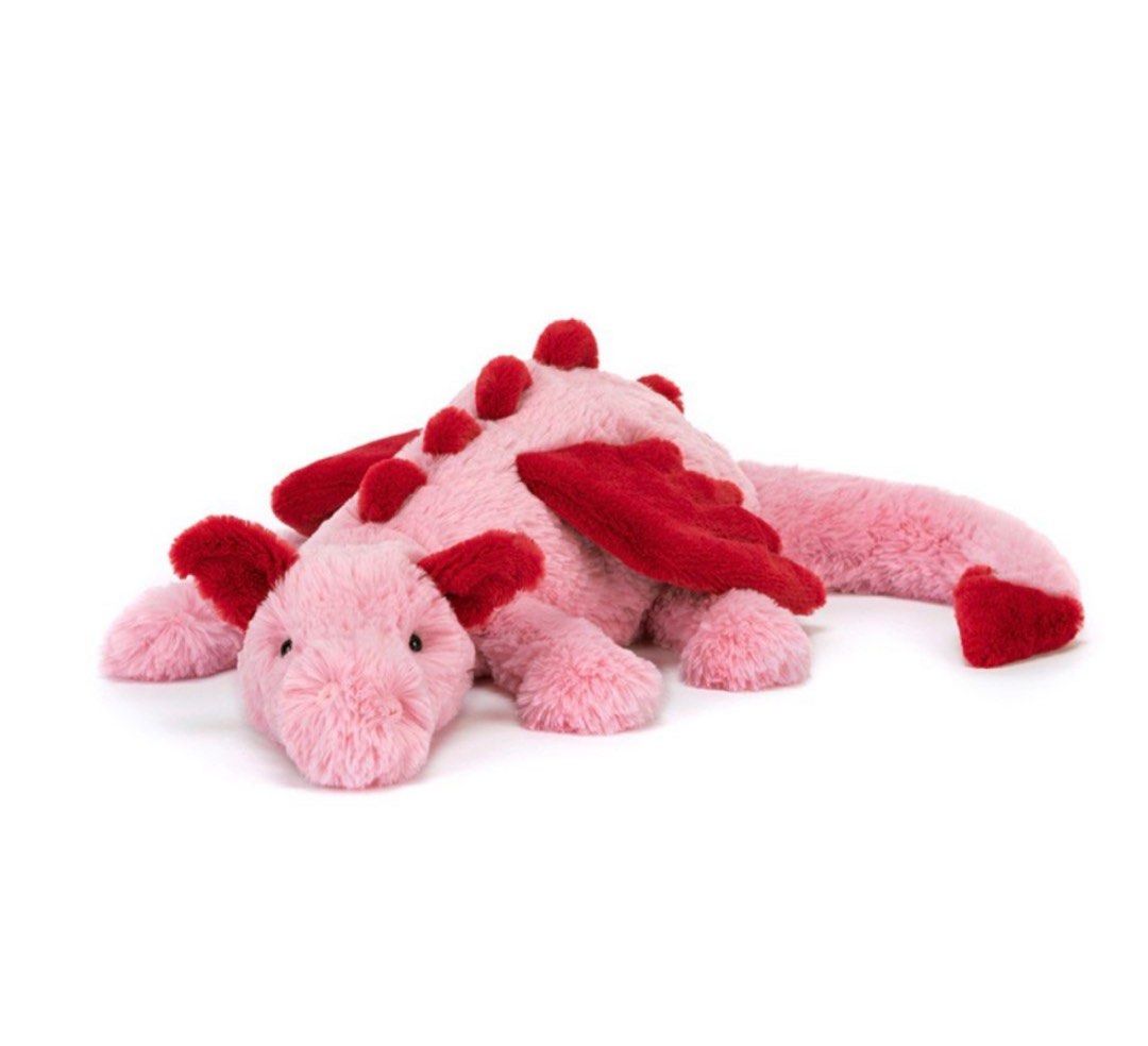 Jellycat heart dragon, Hobbies & Toys, Toys & Games on Carousell