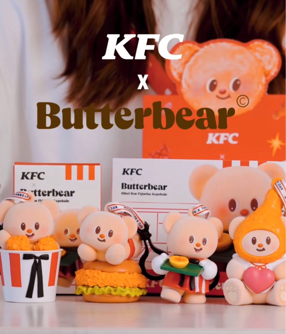 KFC X BUTTERBEAR COLLAB Blindbox Keychain, Hobbies & Toys, Toys & Games ...