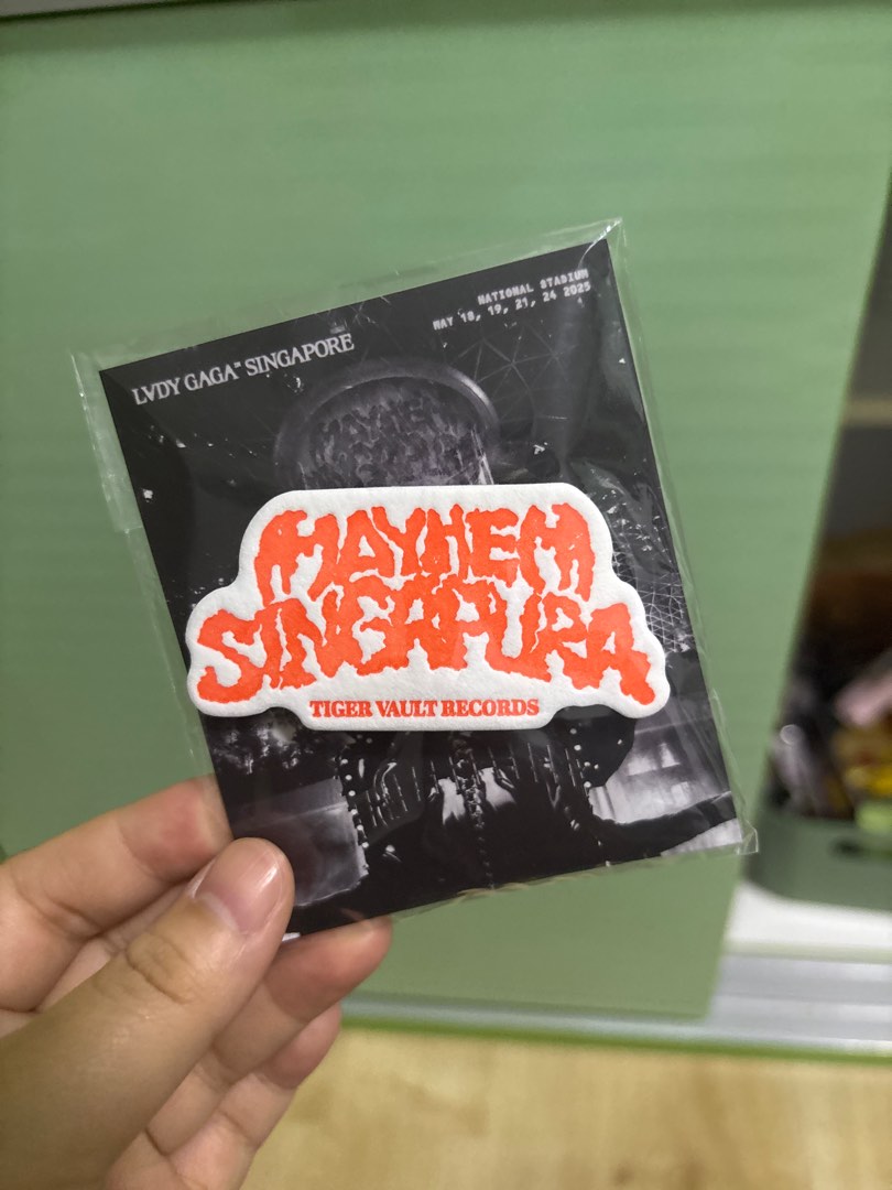 Lady Gaga Singapore Mayhem Pin, Hobbies & Toys, Memorabilia ...