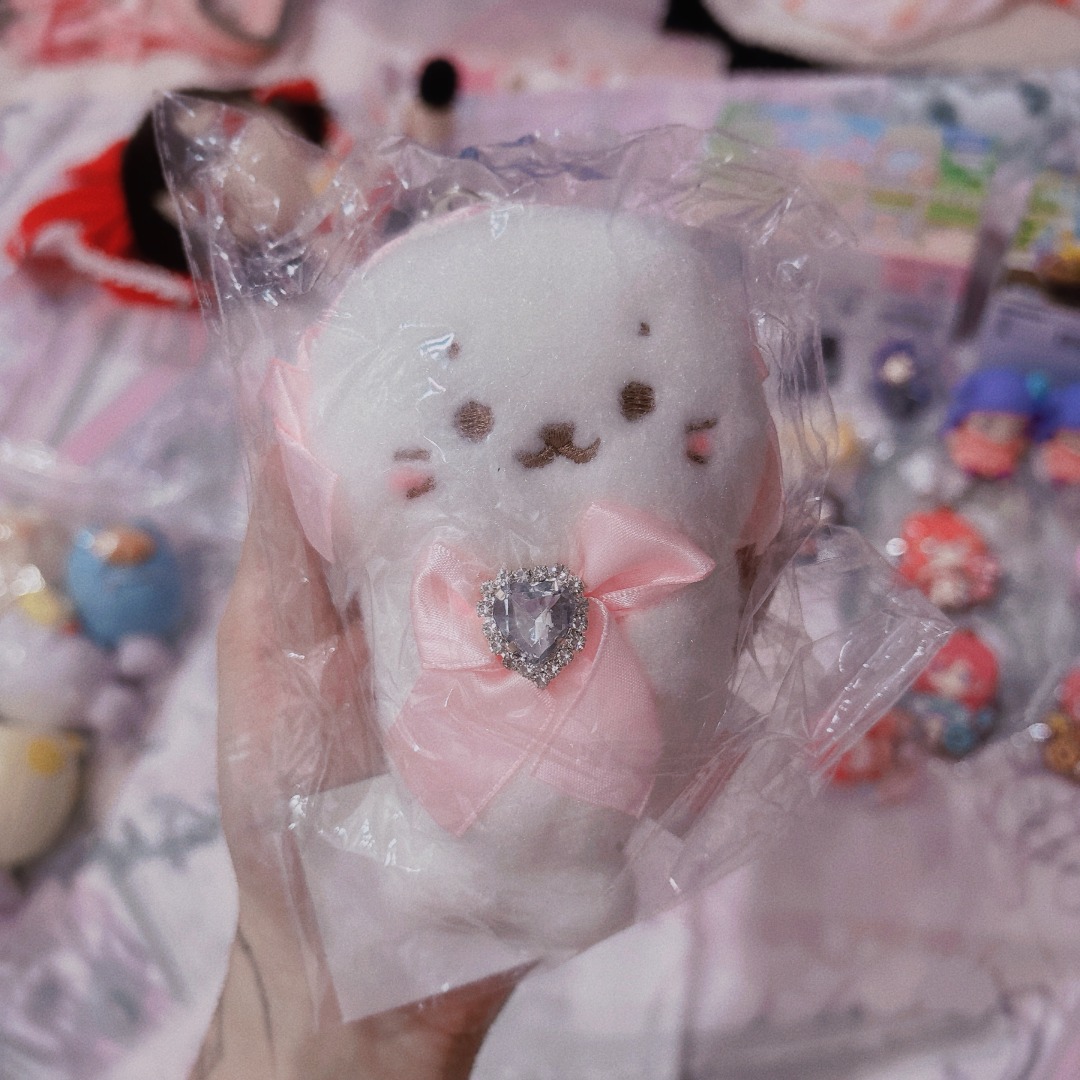 LAFARY Kawaii Shirotan Charm Keychain Ryosangata Jirai Kei Plushie ...