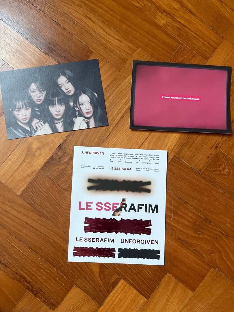 LE SSERAFIM - UNFORGIVEN 1st Studio Album, Hobbies & Toys, Memorabilia ...
