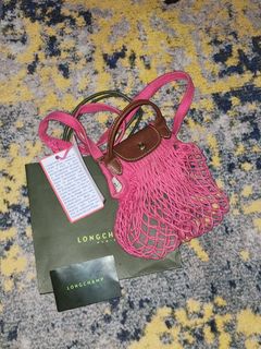 Longchamp Filet Le Pliage Net XS Bag, Luxury, Bags & Wallets on Carousell