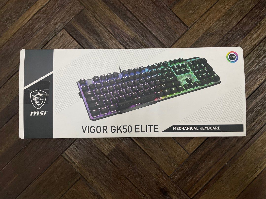 MSI Mechanical Gaming Keyboard Vigor GK50 Elite, Computers & Tech ...