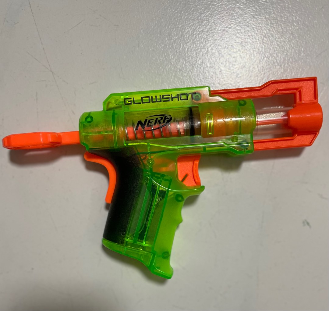 Nerf Glowshot Blaster - Glows in the Dark!, Hobbies & Toys, Toys ...