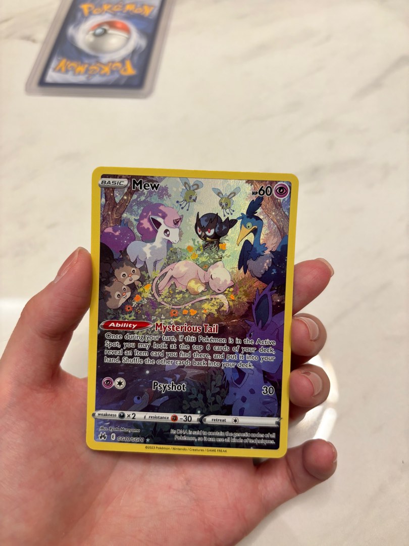 Pokemon GG10 Mew / sleeping mew crown zenith , Hobbies & Toys, Toys ...