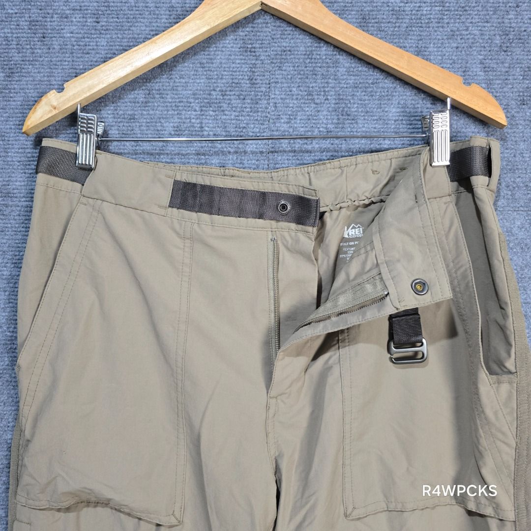 REI CO-OP TAN SCREELINE TECHNICAL BELTED WATER REPELLENT OUTDOOR TREK ...