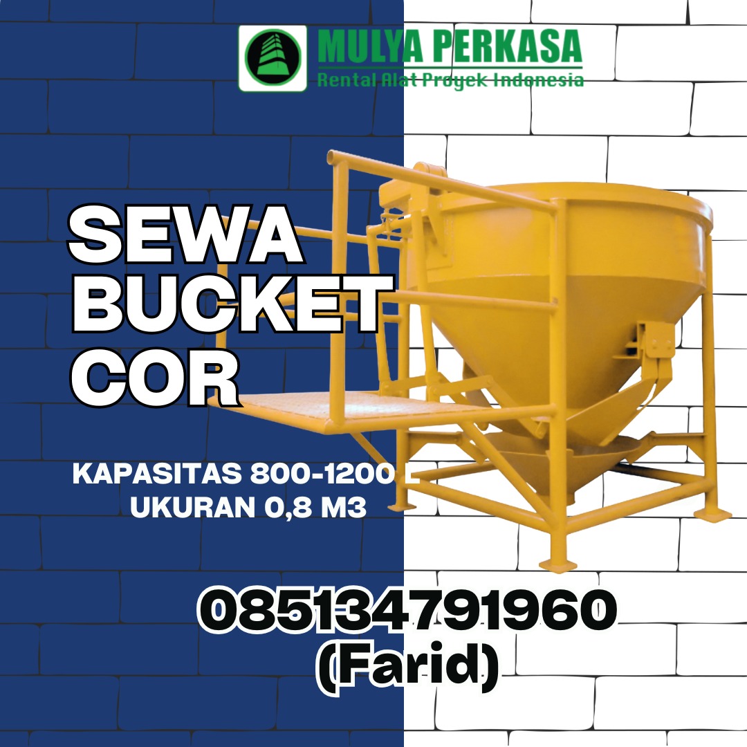 sewa bucket cor indramayu, rental bucket cor indramayu, alat cor beton ...