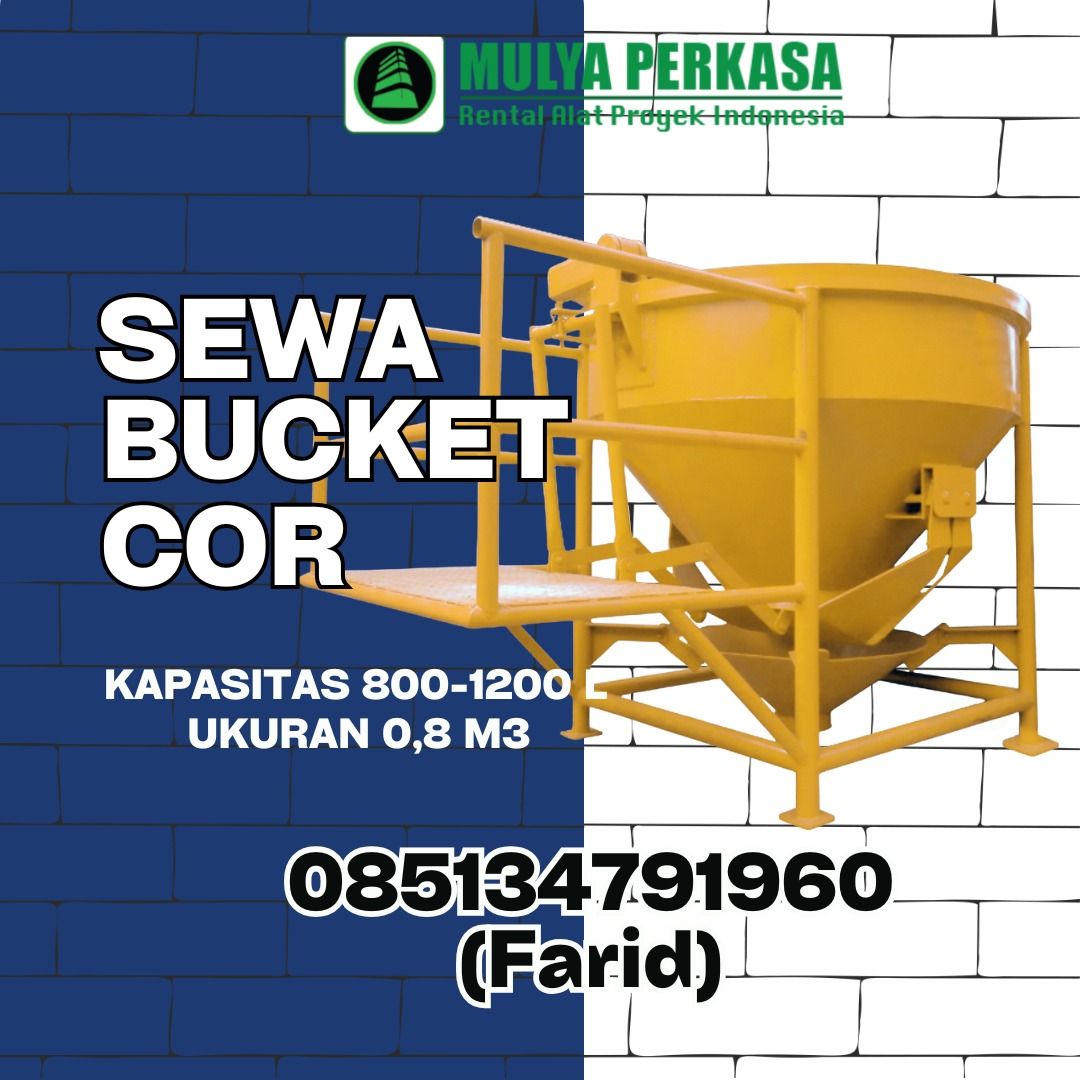 sewa bucket cor indramayu, rental bucket cor indramayu, alat cor beton ...
