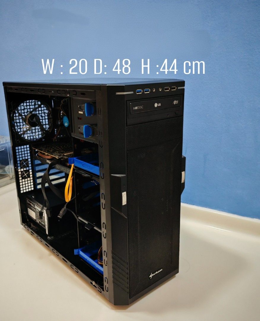 Sharkoon PC Case with GTX Graphics Card, Computers & Tech, Parts ...