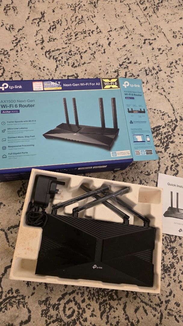 TP-Link AX1500 Next-Gen WiFi 6 Router, Computers & Tech, Office ...