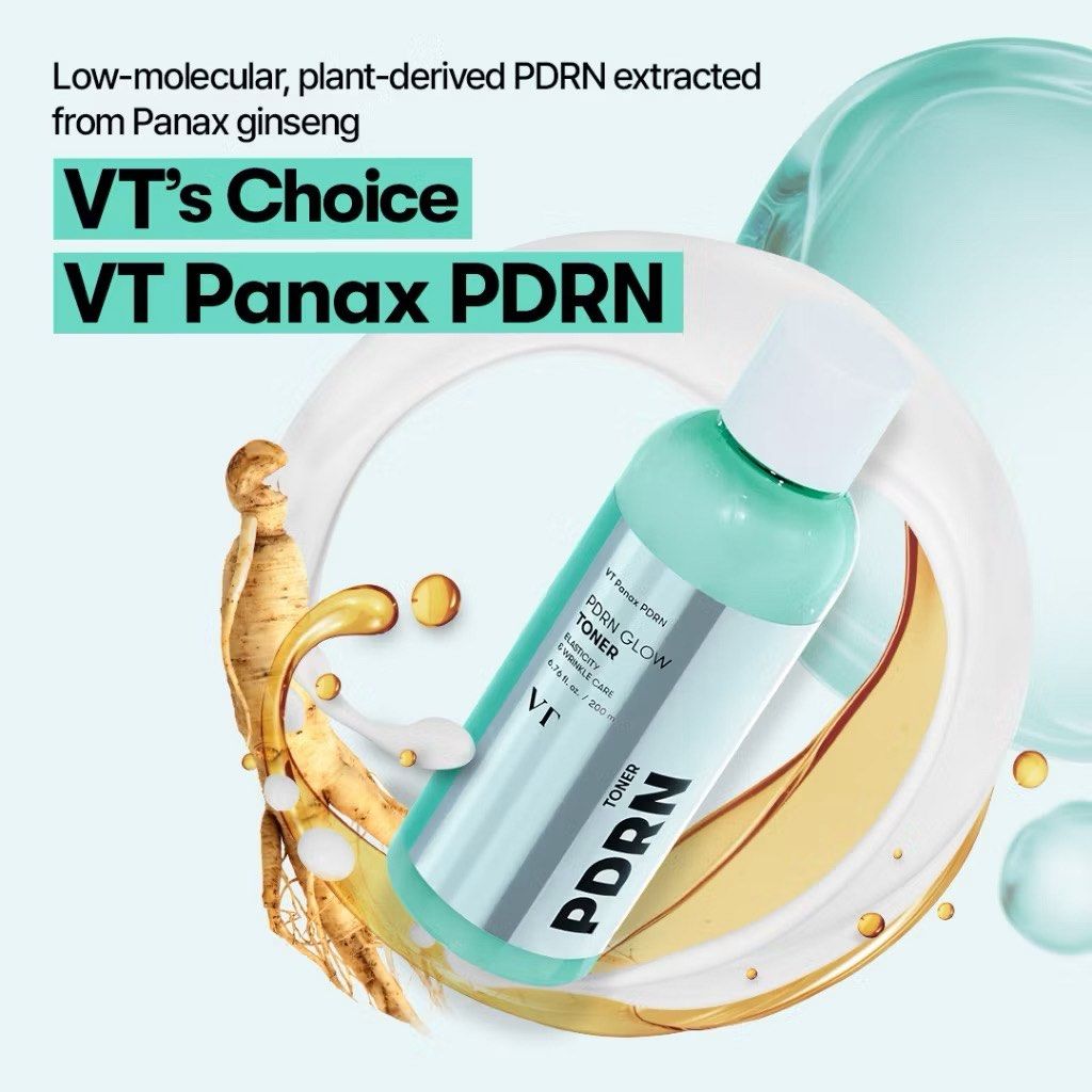 VT PDRN Glow Toner 200ml Vegan PDRN Toner - Moisture Plumping Hydrating & Brightening, Beauty ...