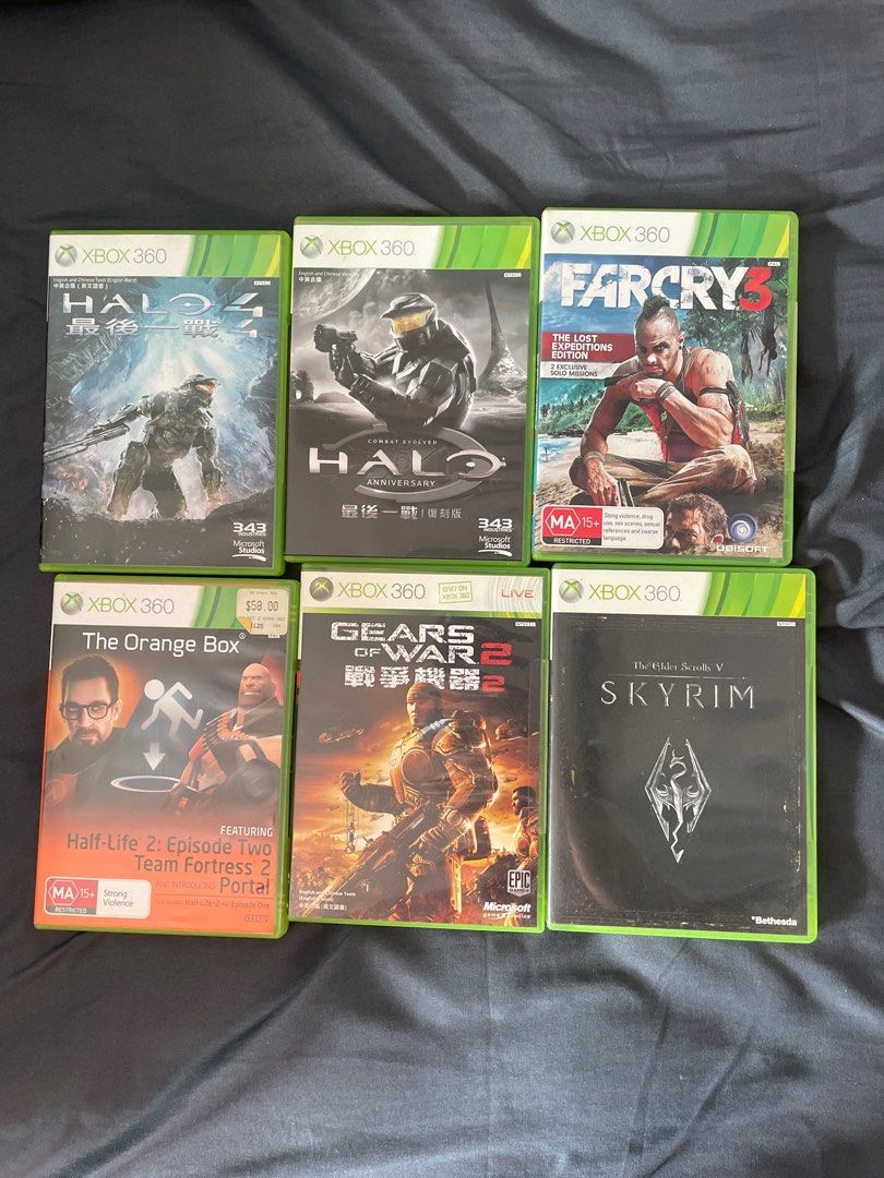 Xbox 360 Games - Halo, Far Cry, Skyrim, and More!, Video Gaming, Video ...