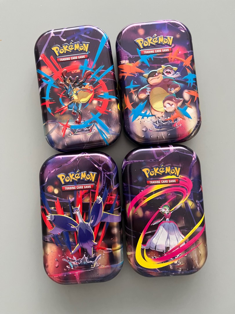 $5 Mega evolution mini tins empty kangaskhan , gardevoir , lucario ...