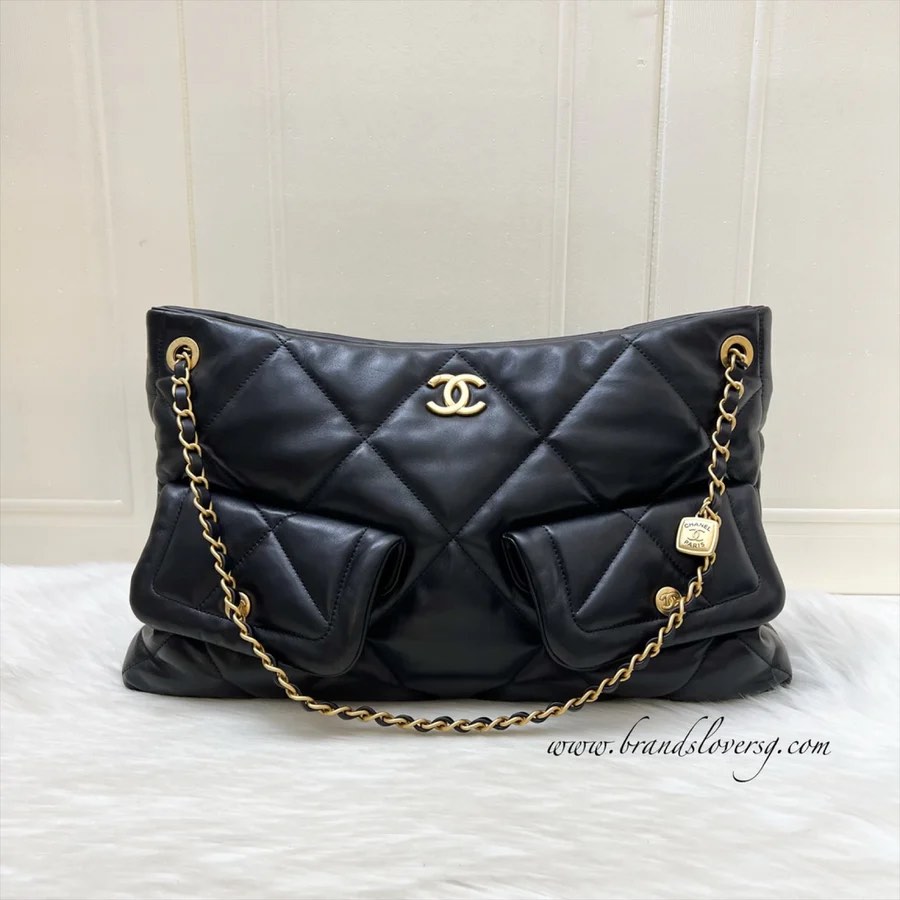 [Brand New - Oct 2025] ️ Chanel 25K Shoulder Shopping Bag in Black ...