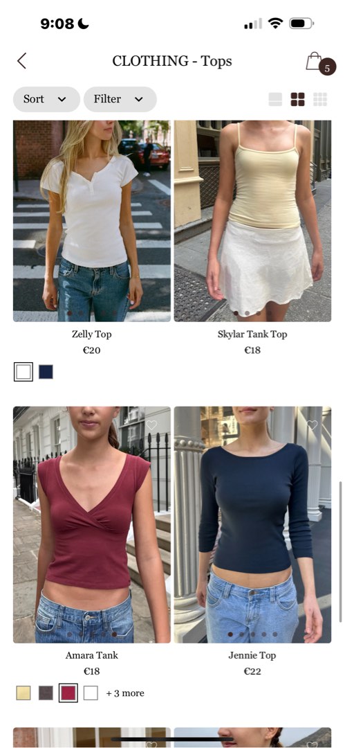 brandy melville EUROPE htb / group order 🍓, Women's Fashion, Tops ...