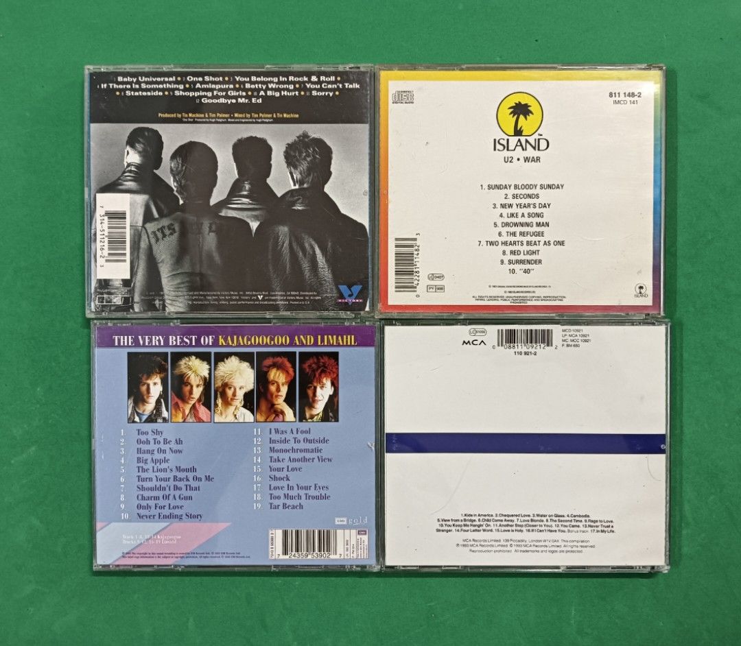 CD Tin machine / U2 / Kajagoogoo / Kim Wilde / David Bowie, Hobbies ...