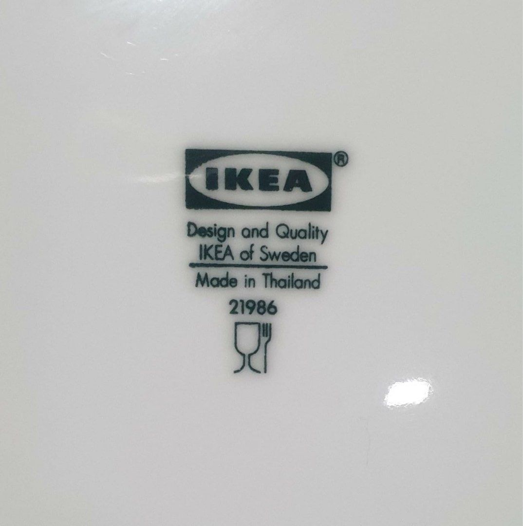 IKEA White Plates - Set of 6, Furniture & Home Living, Kitchenware ...