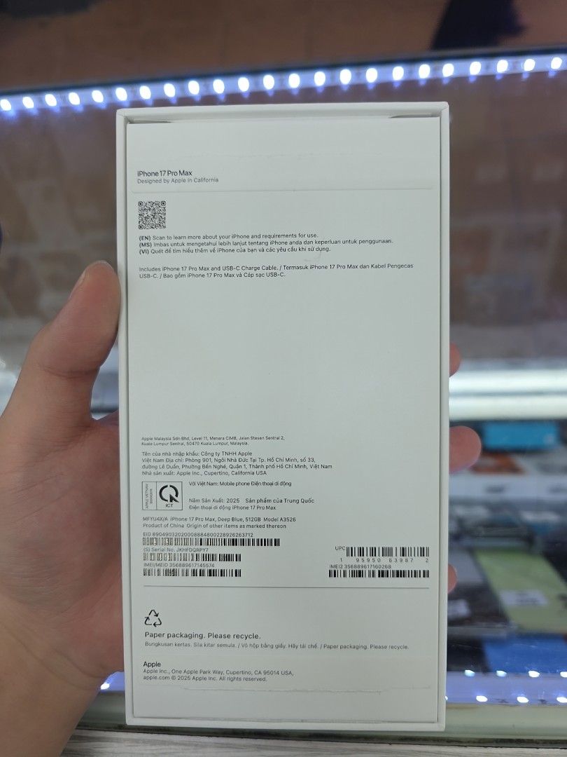 iPhone 17 Pro Max Deep Blue 512GB, Mobile Phones & Gadgets, Mobile ...