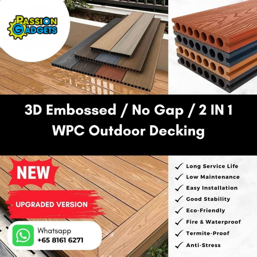Latest 2025 Outdoor Decking HPC WPC Decking Patios Balconies Deck Pro ...