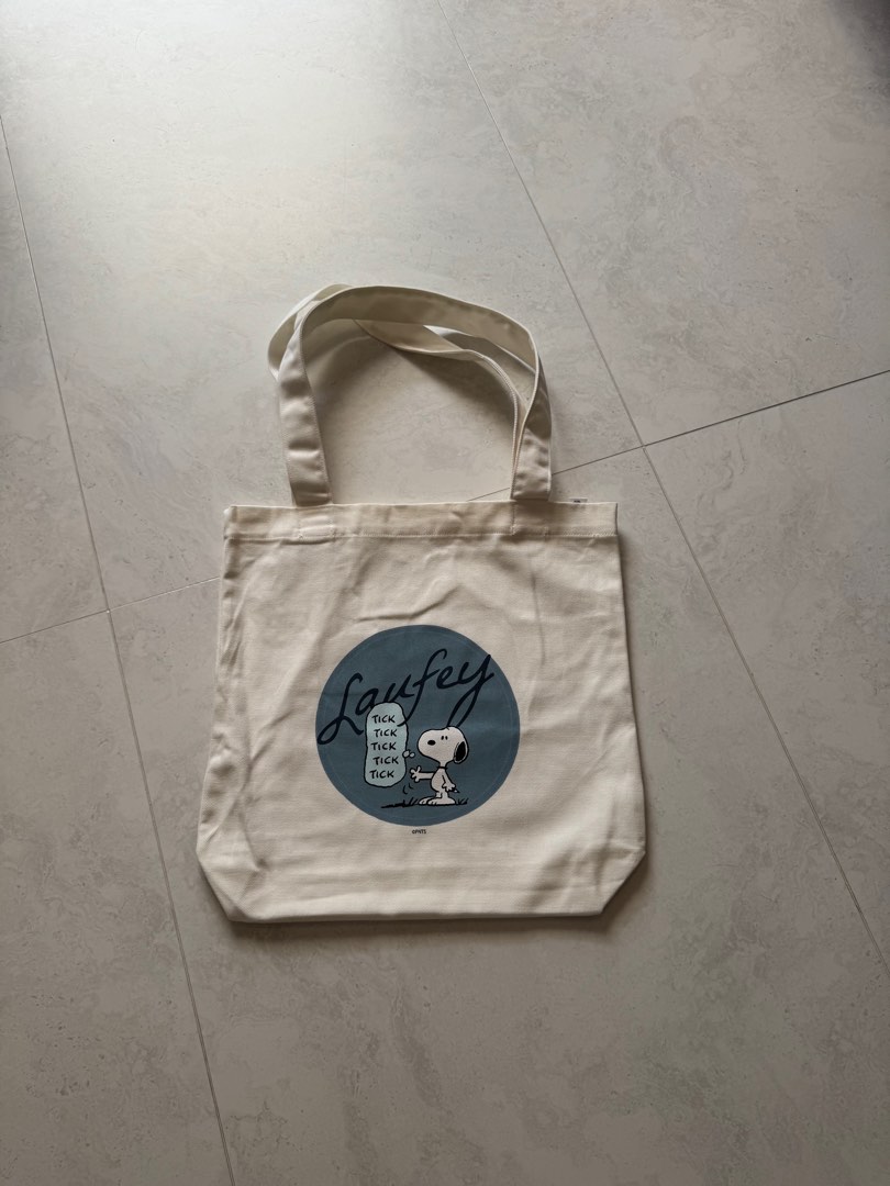 Laufey Snoopy Matter of Time Tote Bag, Women's Fashion, Bags & Wallets ...