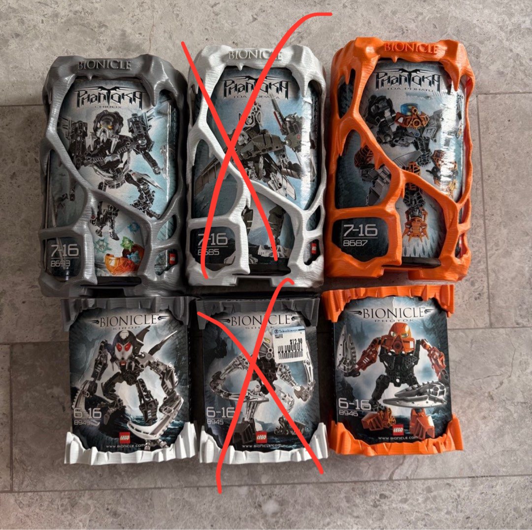 LEGO Bionicle Phantoka Sets Chirox Toa Kopaka Toa Pohatu, Hobbies ...