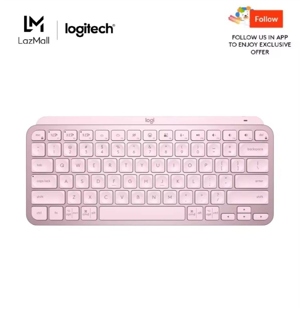 Logitech MX Keys Mini Wireless Keyboard - Rose, Computers & Tech, Parts ...