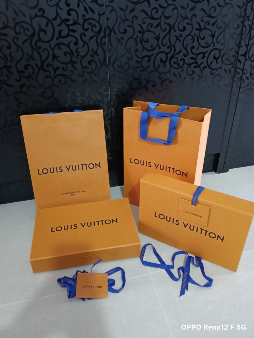 Louis Vuitton Packaging Set - Boxes and Paper Bag, Luxury, Accessories ...