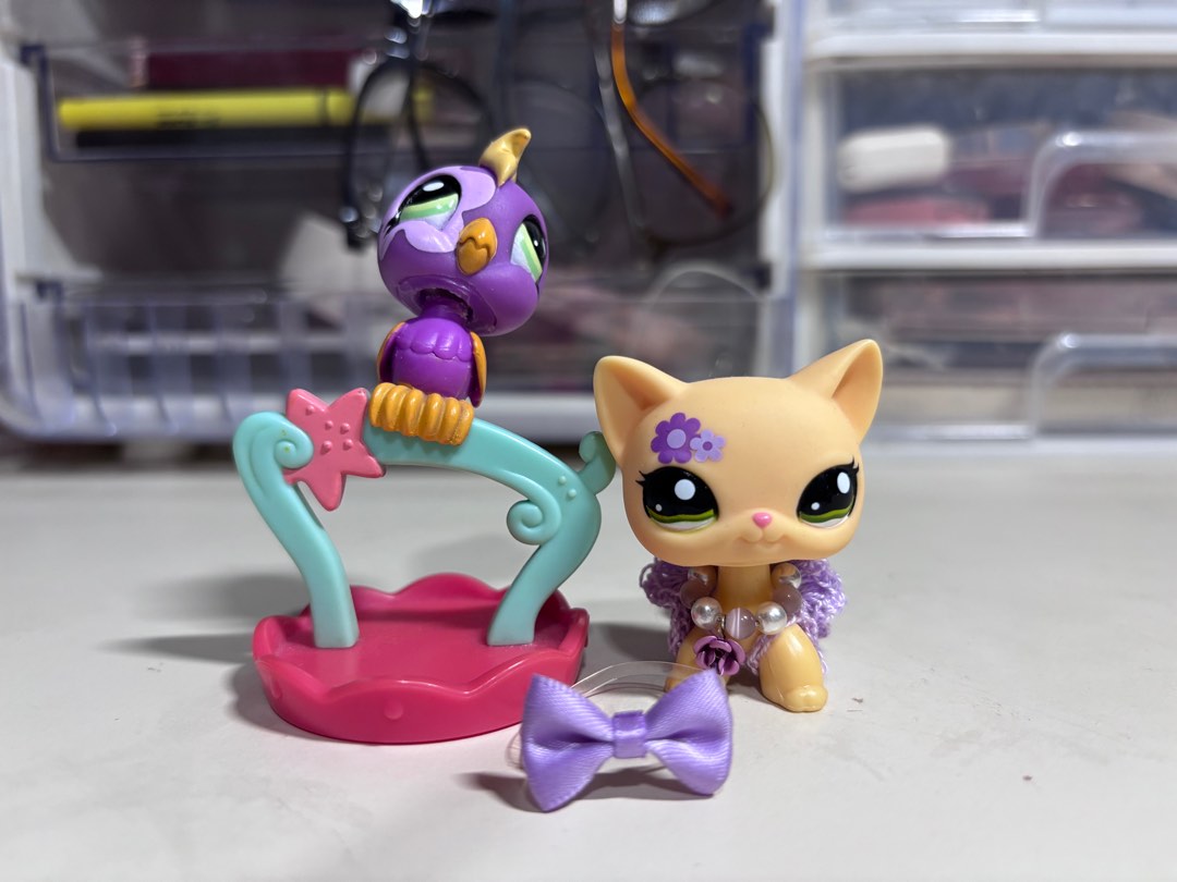 LPS littlest pet shop AUTHENTIC nintendo shorthair cat duo, Hobbies ...