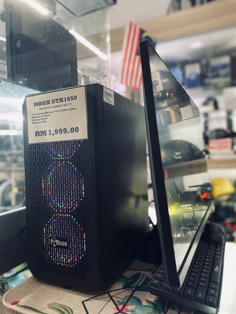 MBOX GTX1650 Desktop Gaming Set 17 32Gb 512Ssd, Computers & Tech ...