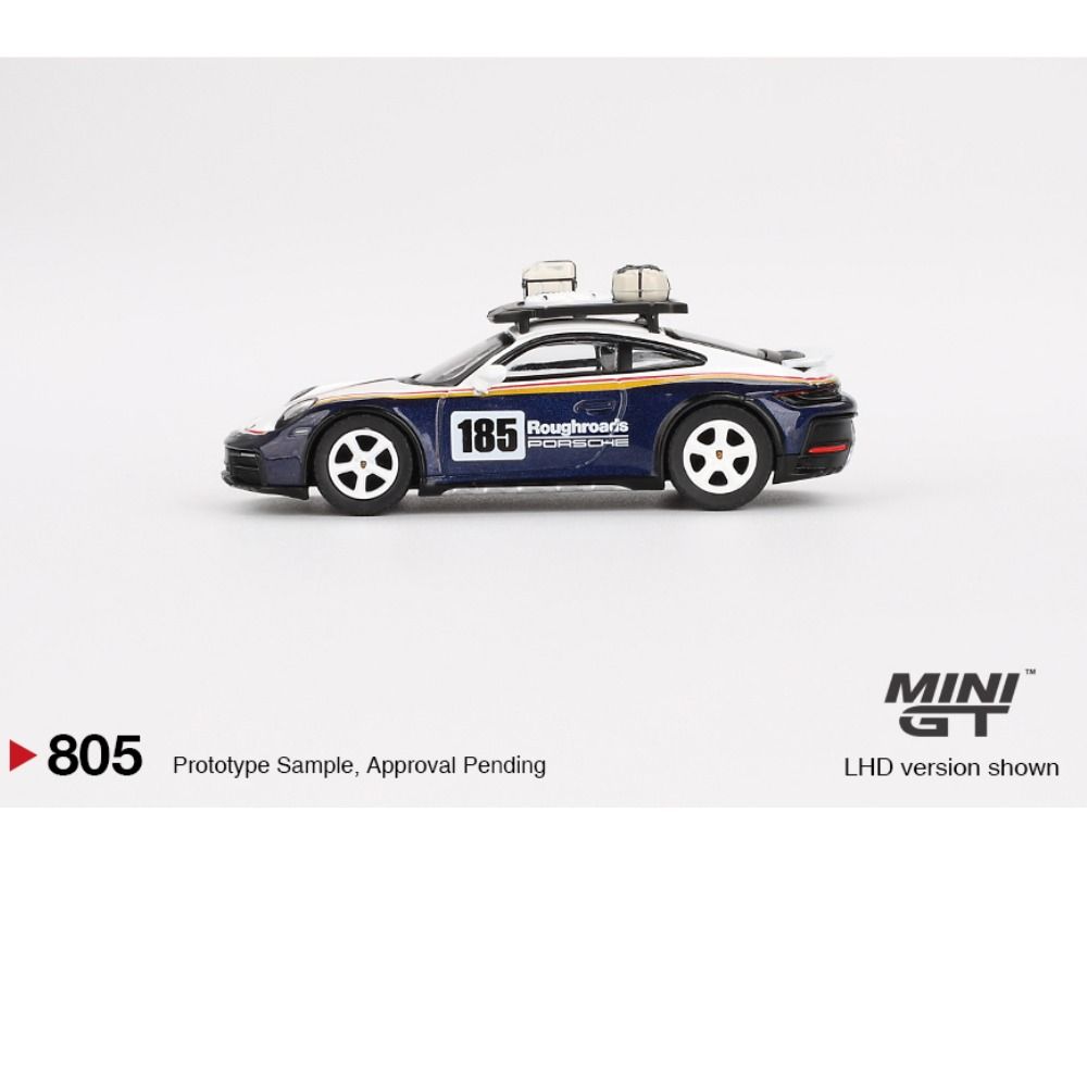 Mini GT 1/64 Porsche 911 Dakar Rallye Design Package White/Gentian Blue ...