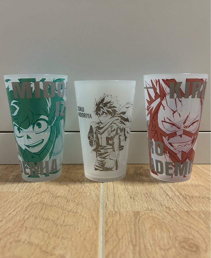 My Hero Academia Cups - Set of 3, Hobbies & Toys, Memorabilia ...