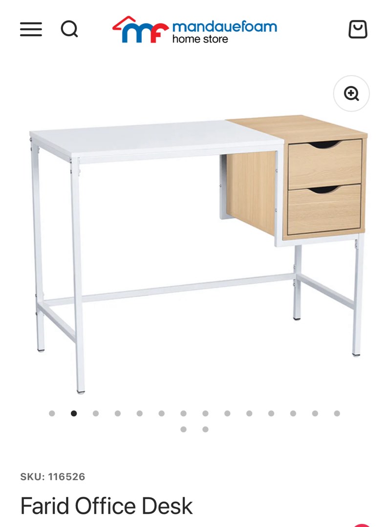 Office Desk (Mandaue Foam) Study Desk, Furniture & Home Living, Office ...