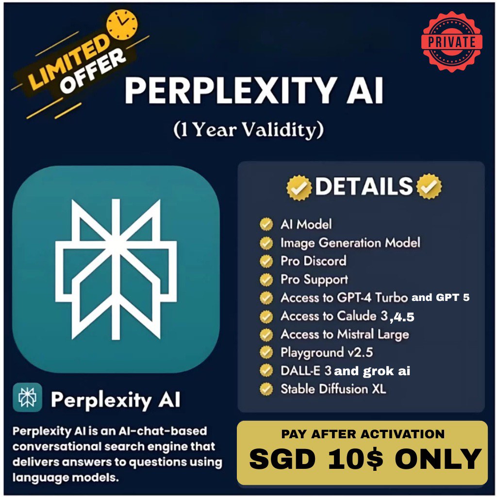 Perplexity AI - 12 Month Subscription, Computers & Tech, Parts ...