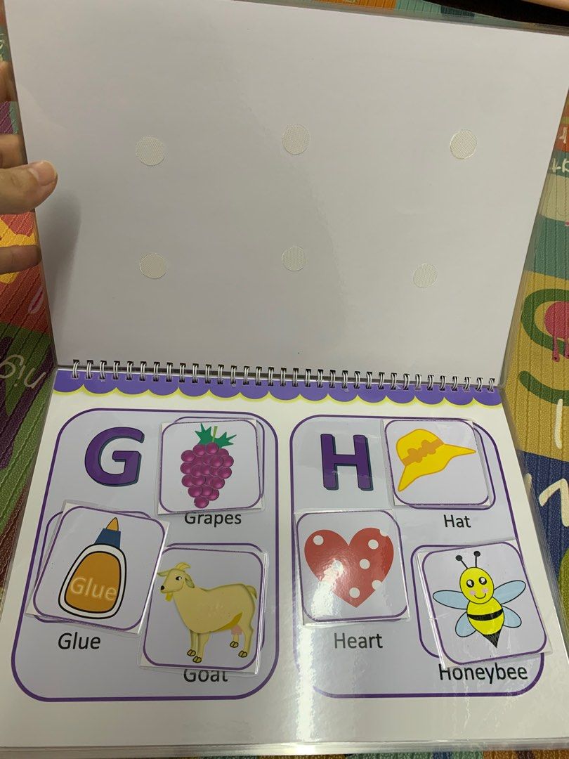 Phonics Velcro busy book & Magnetic Letters alphabets Set, Hobbies ...