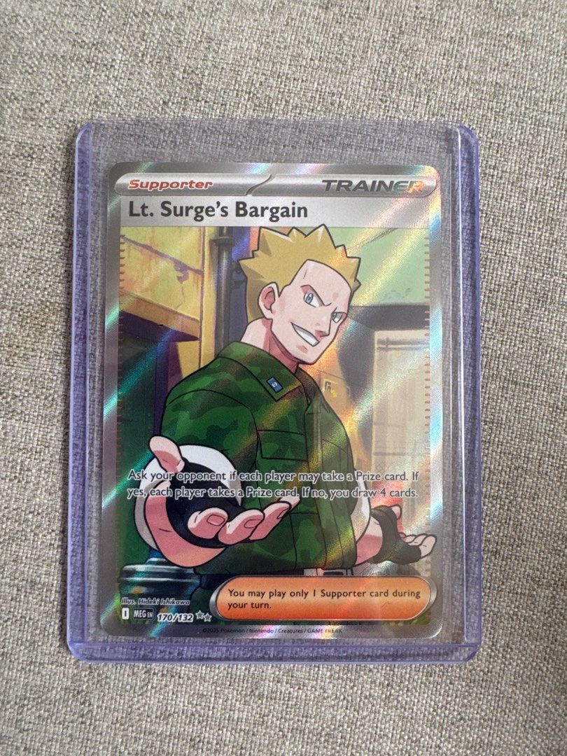 Pokemon TCG - Lt. Surge's Bargain - 170/132 mega evolution, Hobbies ...