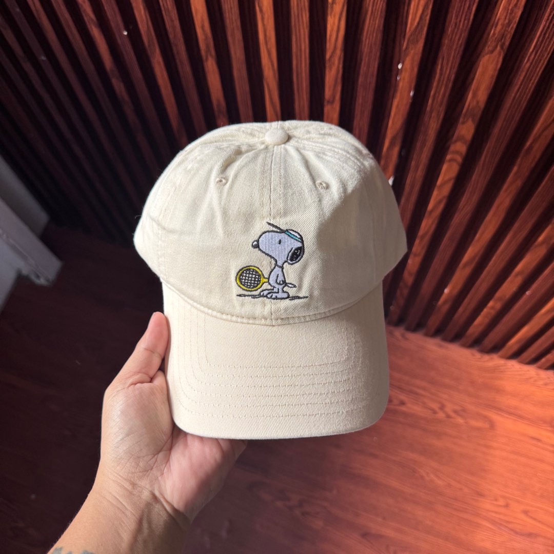Snoopy Tennis Cap, Men's Fashion, Watches & Accessories, Caps & Hats on ...