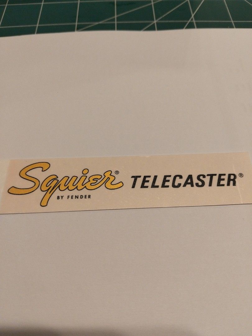 Squier Telecaster Guitar Headstock Decal, Hobbies & Toys, Musical ...