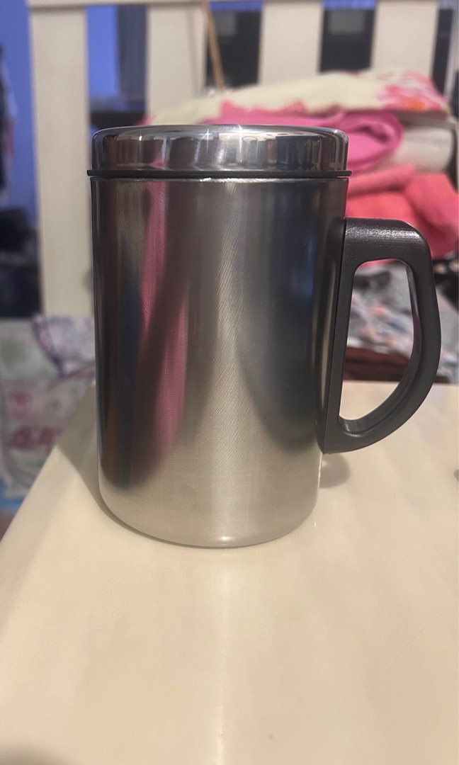 Stainless Steel Double layer Thermal Travel Mug Insulated Hot Coffee ...