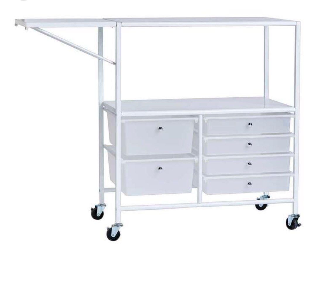Sussex Rolling Craft Cart, Furniture & Home Living, Furniture, Shelves ...
