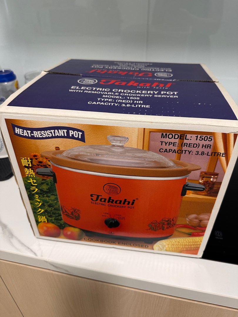 Takahi Electric Crockery Pot - 3.8L, TV & Home Appliances, Kitchen ...