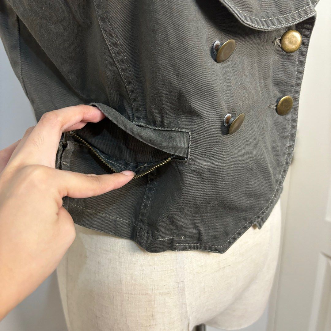 VINTAGE 2000's Coachella Vest Alternative Grunge Boho Bohemian Y2K ...