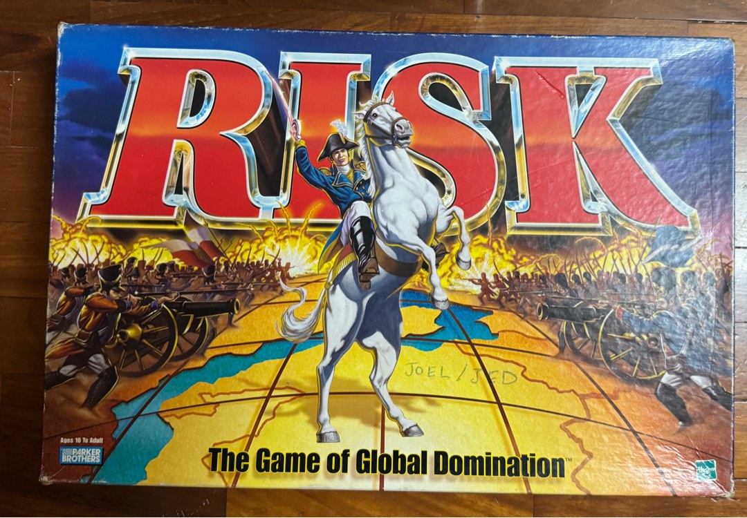 Vintage Risk game by Parker Bros 1998 with Army shaped pieces, Hobbies ...